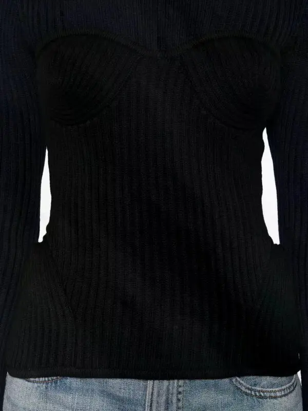JEAN PAUL GAULTIER Merino Wool-blend Top