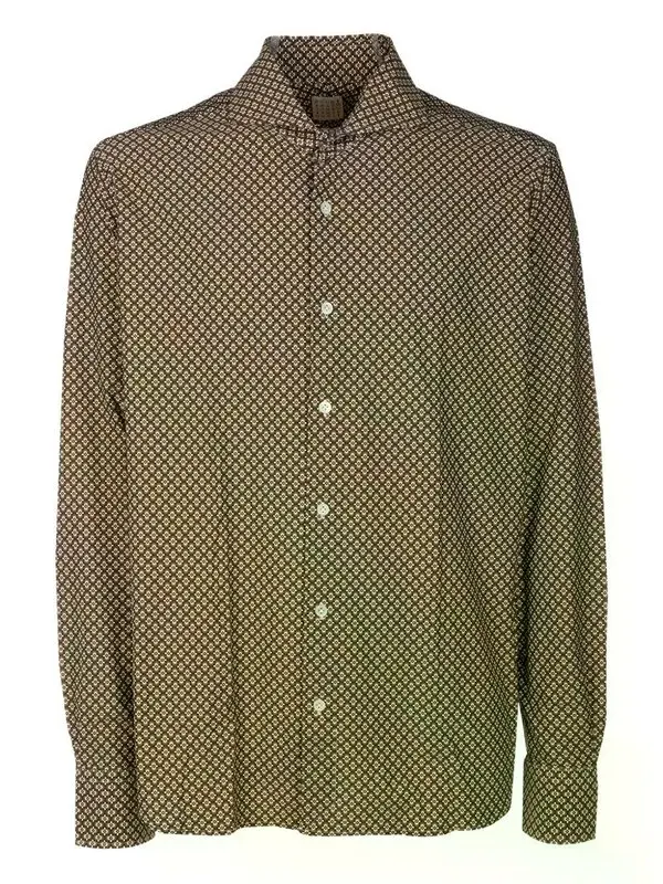 4FF Geometric-pattern Shirt