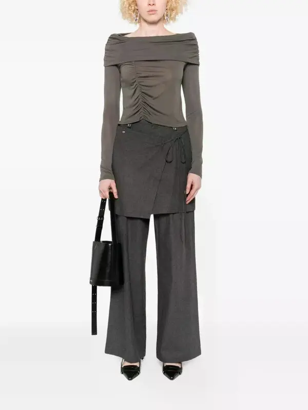 ALOHAS Wrap-front Trousers