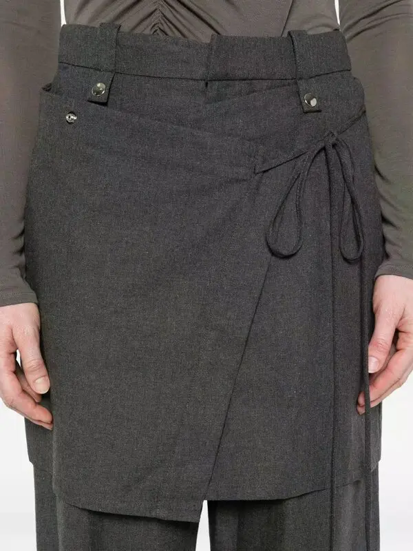 ALOHAS Wrap-front Trousers