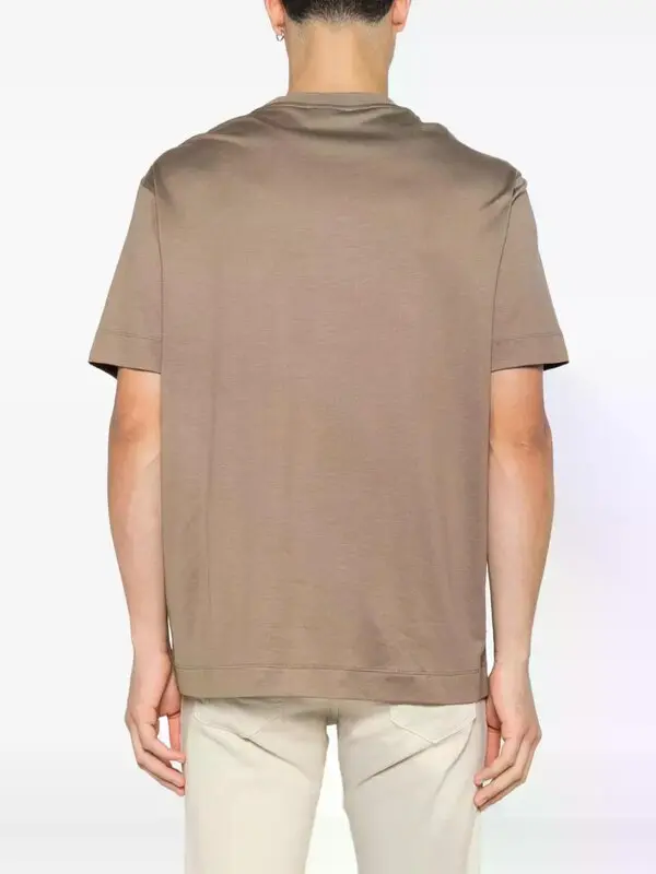 Emporio Armani Logo-embroidered T-shirt