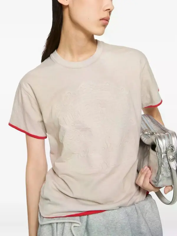Acne Studios Embossed-logo Organic-cotton T-shirt