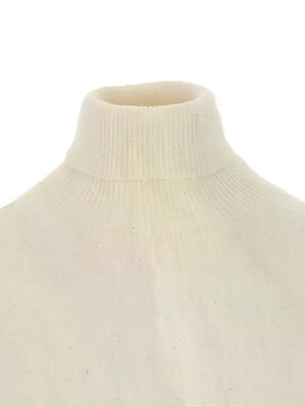 Liu Jo Embellished Roll Neck Sweater - Neutrals