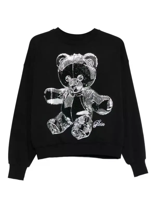 Philipp Plein Rhinestone-embellished Bear Sweatshirt