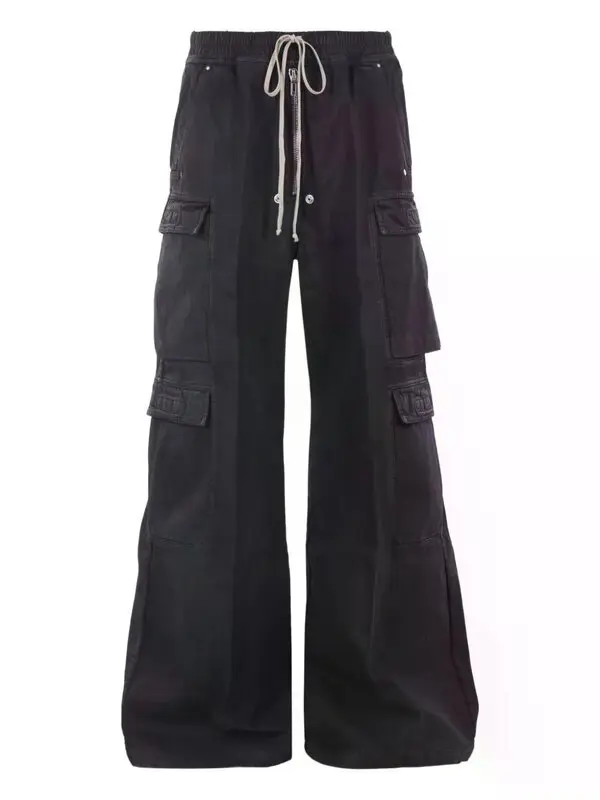 Rick Owens Drawstring Wide-leg Cargo Trousers