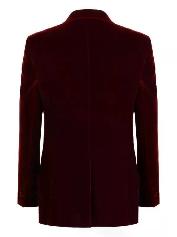 Saint Laurent Velvet Single-breasted Blazer