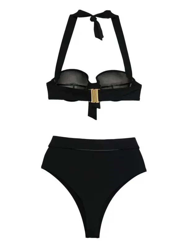 Balmain Halterneck Belted Bikini