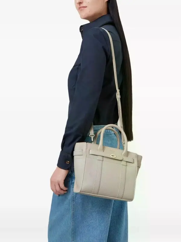 Mulberry Mini Bayswater Zipped Tote Bag - Neutrals