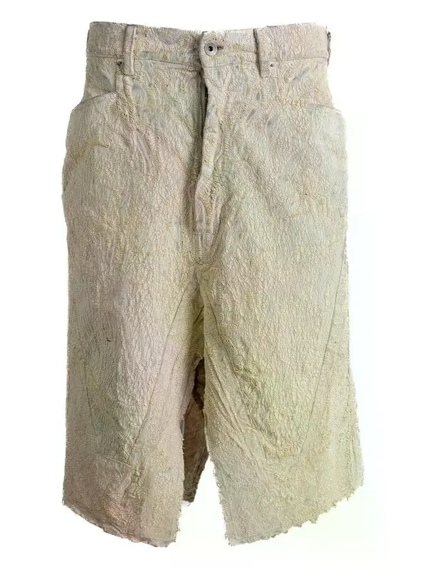 Rick Owens Frayed Textured Skirt