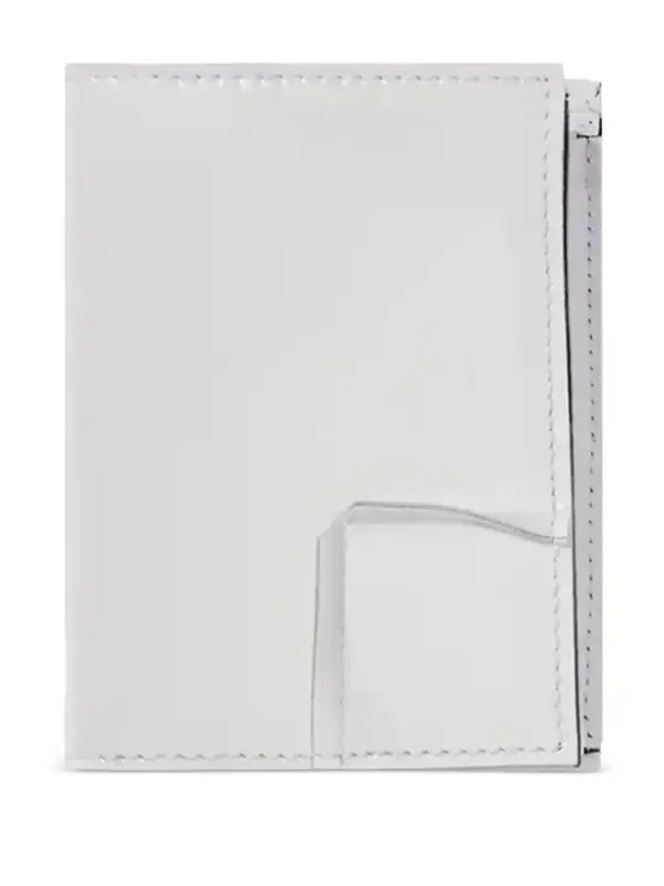 Comme Des Garçons Reversed Leather Wallet - White