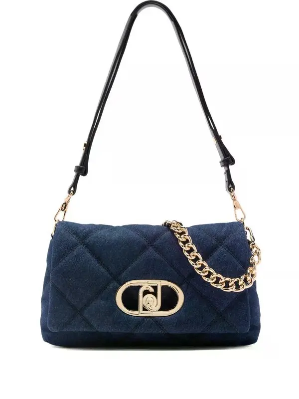 Liu Jo Lapuffy Quilted Denim Shoulder Bag