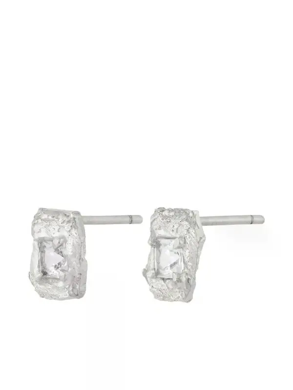 LOVENESS LEE Deti Saphire Earrings - Silver