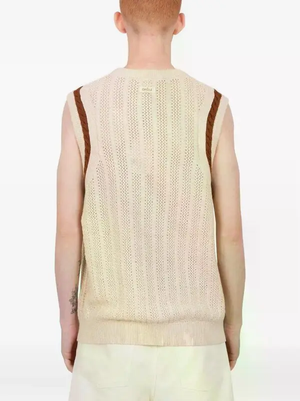 Drole De Monsieur Open-knit Vest