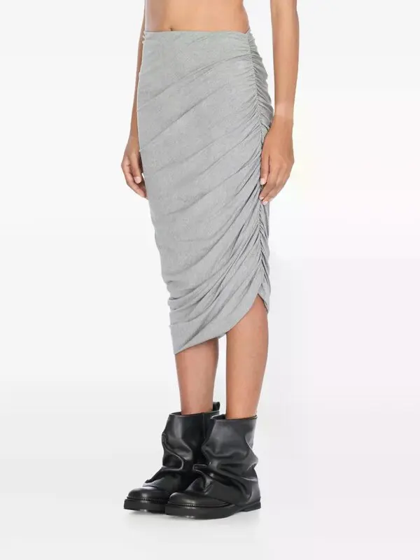 Attico Embroidered-logo Midi Skirt