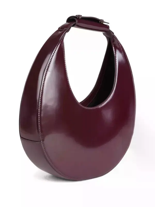 Staud Moon Crescent Patent-leather Tote Bag
