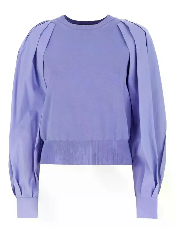 JUUN.J Pleated-sleeve Top