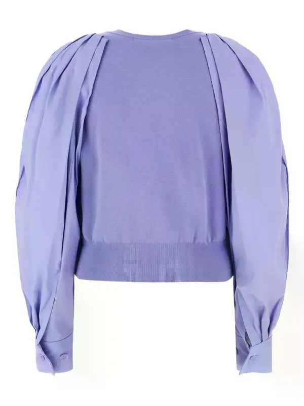 JUUN.J Pleated-sleeve Top