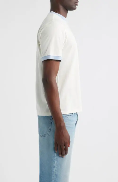 ELWOOD Pocket Ringer T-shirt - White/blue