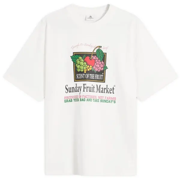 SUNDAYFRUITMARKET Market T-shirt - Ivory