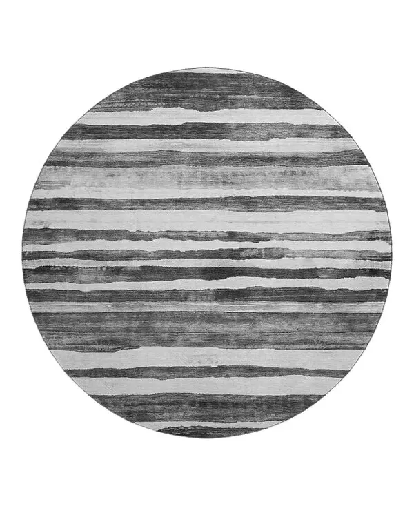 DALYN RUG COMPANY Dalyn Neo No16 Round Area Rug, 8' X 8 - Charcoal
