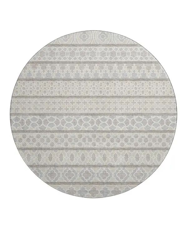 DALYN RUG COMPANY Dalyn Neo No5 Round Area Rug, 8' X 8 - Ivory