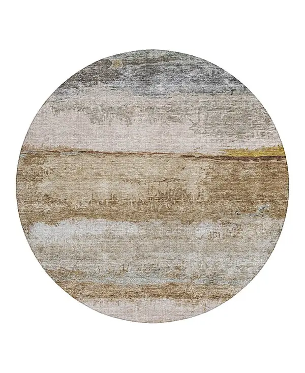 DALYN RUG COMPANY Dalyn Nouveau Nv5 Round Area Rug, 8' X 8 - Beige