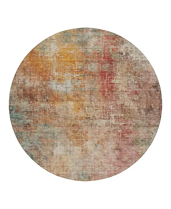 DALYN RUG COMPANY Dalyn Nouveau Nv21 Round Area Rug, 8' X 8 - Tan/ Beige