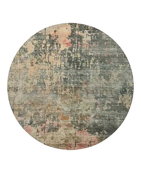 DALYN RUG COMPANY Dalyn Nouveau Nv22 Round Area Rug, 8' X 8 - Sage