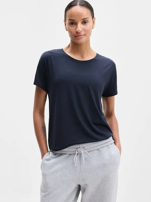 Athleta Relaxed Fit Tee - Eclipse