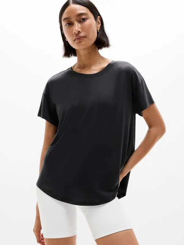 Athleta Relaxed T-shirt - Black