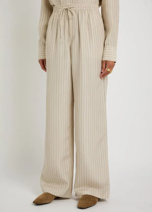 RÓHE Wide-leg Silk-chiffon Trousers