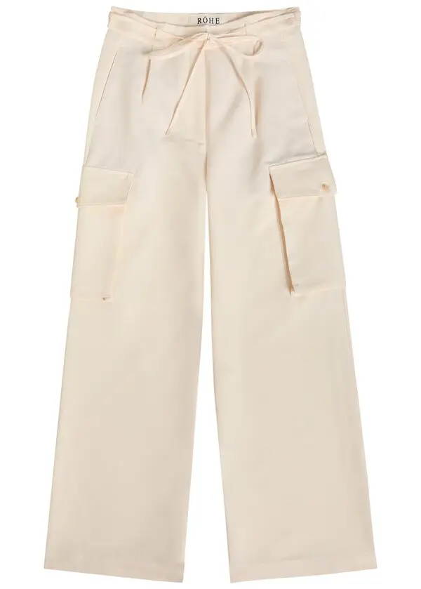 RÓHE Woven Cargo Trousers