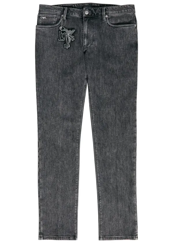 Emporio Armani Tapered-leg Jeans - Grey
