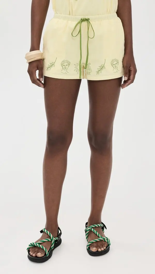 BAILEY ROSE Embroidered Shorts