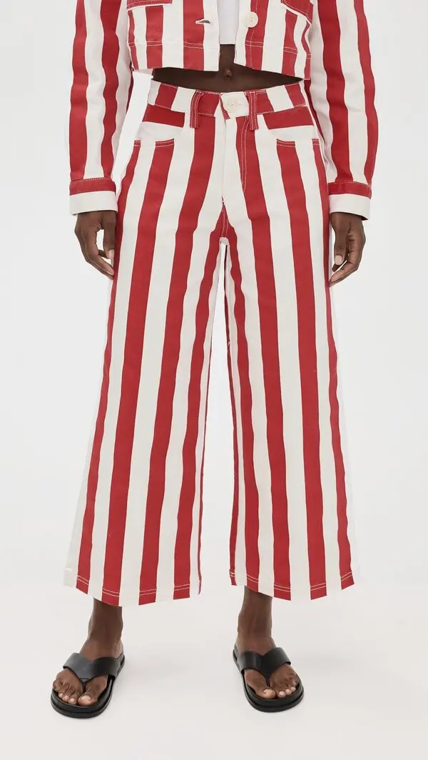 English Factory Striped Denim Jeans
