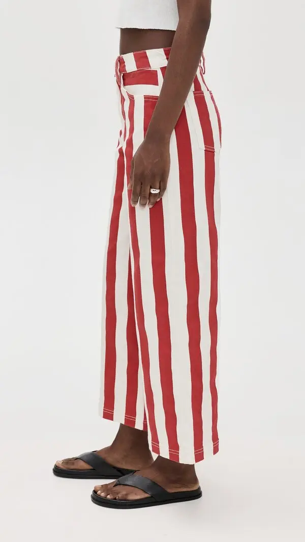 English Factory Striped Denim Jeans