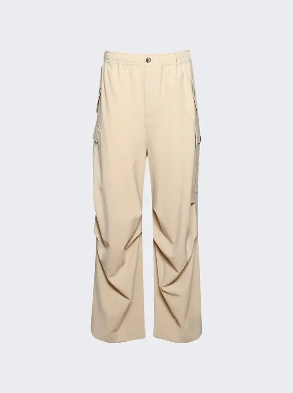 Marni Technical Wool Cargo Pants - Sand