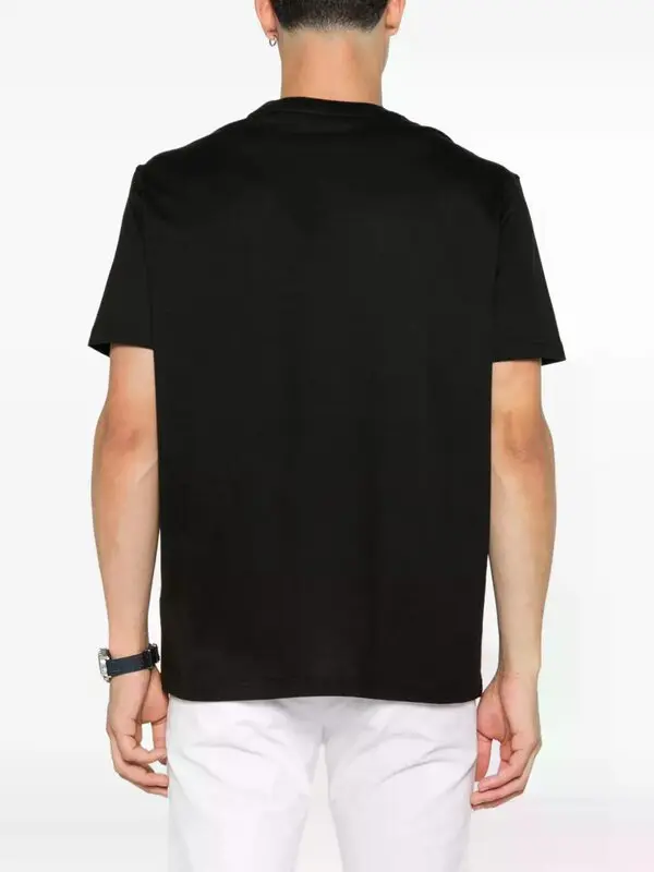 Paul & Shark Shark-detail Cotton T-shirt - Black