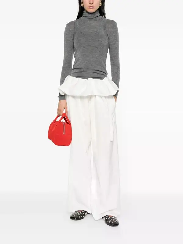 RÓHE Turtleneck Merino-wool Top - Grey