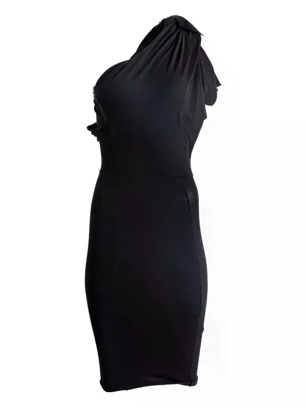 Rick Owens Draped One-shoulder Midi Dress