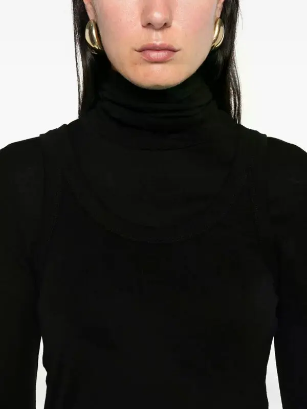 RÓHE Roll-neck Sweater - Black