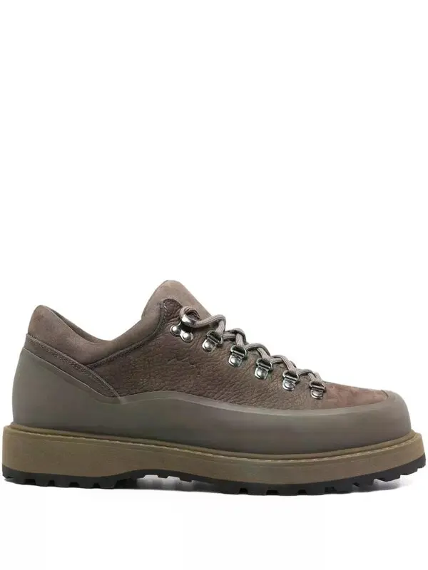 Diemme Lace-up Calf Leather Hiking Boots - Grey