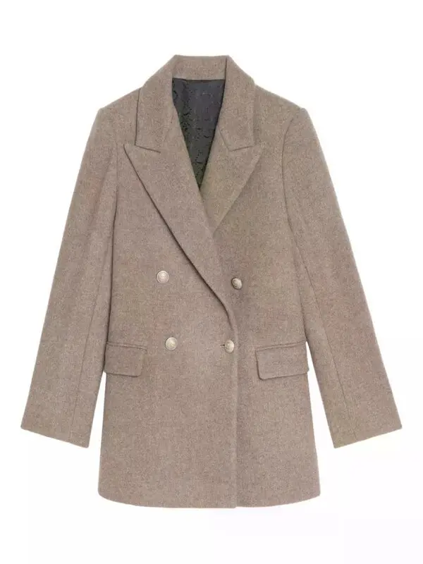 Zadig&Voltaire Miew Double-breasted Coat - Neutrals