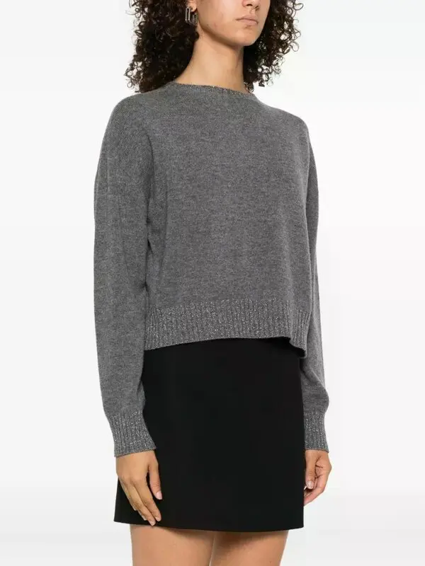 TWINSET Metallic-effect Trim Sweater