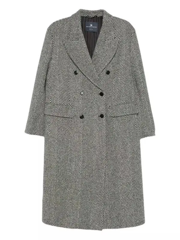 Ermanno Scervino Herringbone Double-breasted Coat