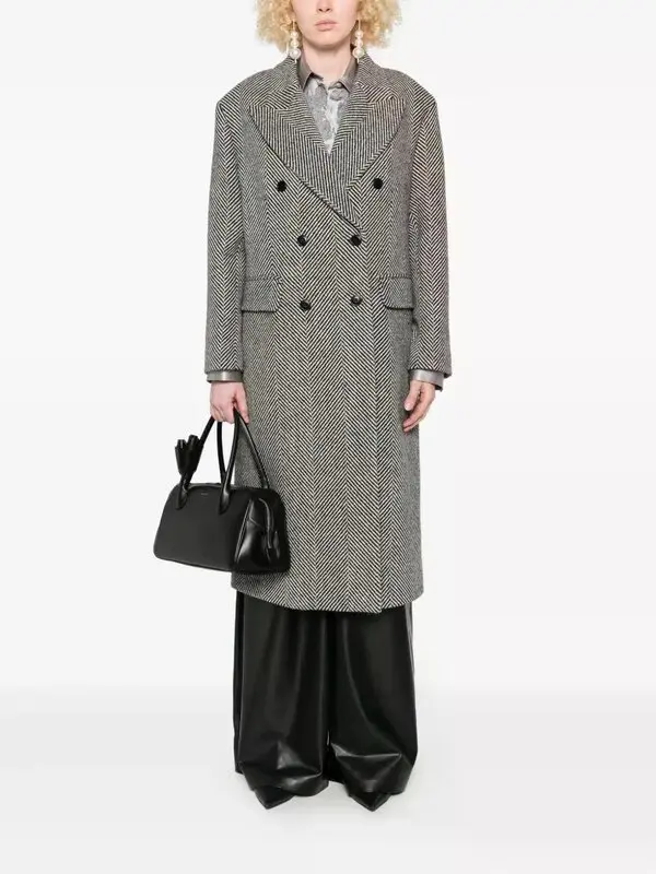 Ermanno Scervino Herringbone Double-breasted Coat
