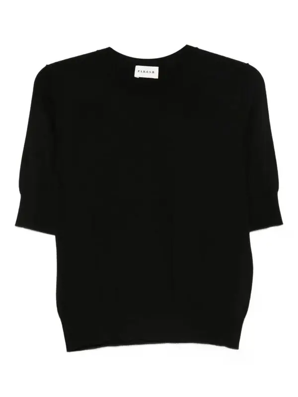 P.a.r.o.s.h Short-sleeve Top - Black