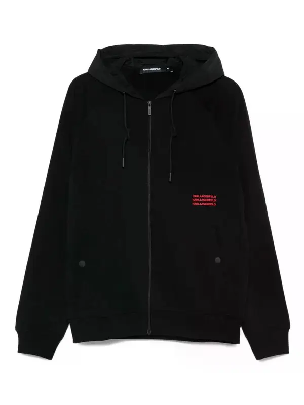 Karl Lagerfeld Hooded Zip-up Jacket