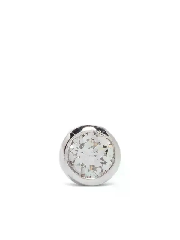 WOUTERS & HENDRIX 18k Gold Stud Diamond Earring - White