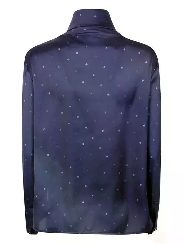 Emporio Armani Polka-dot Bow Blouse